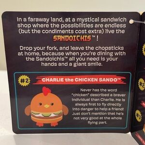 Sandoichis | Toys | Nwt 6 Charlie The Chicken Sando Sandoichis Series ...